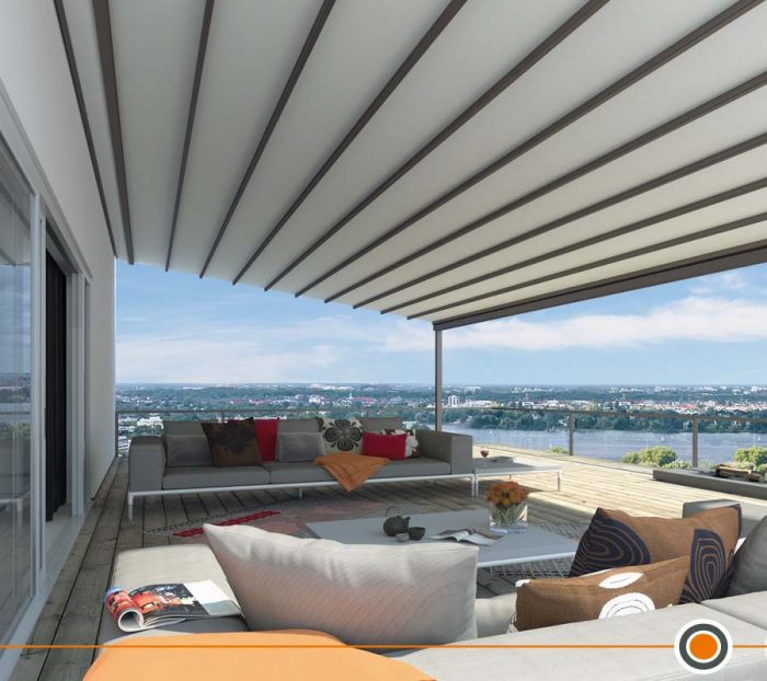 Pergola zonwering Weinor Pergotex - De textieldak specialist